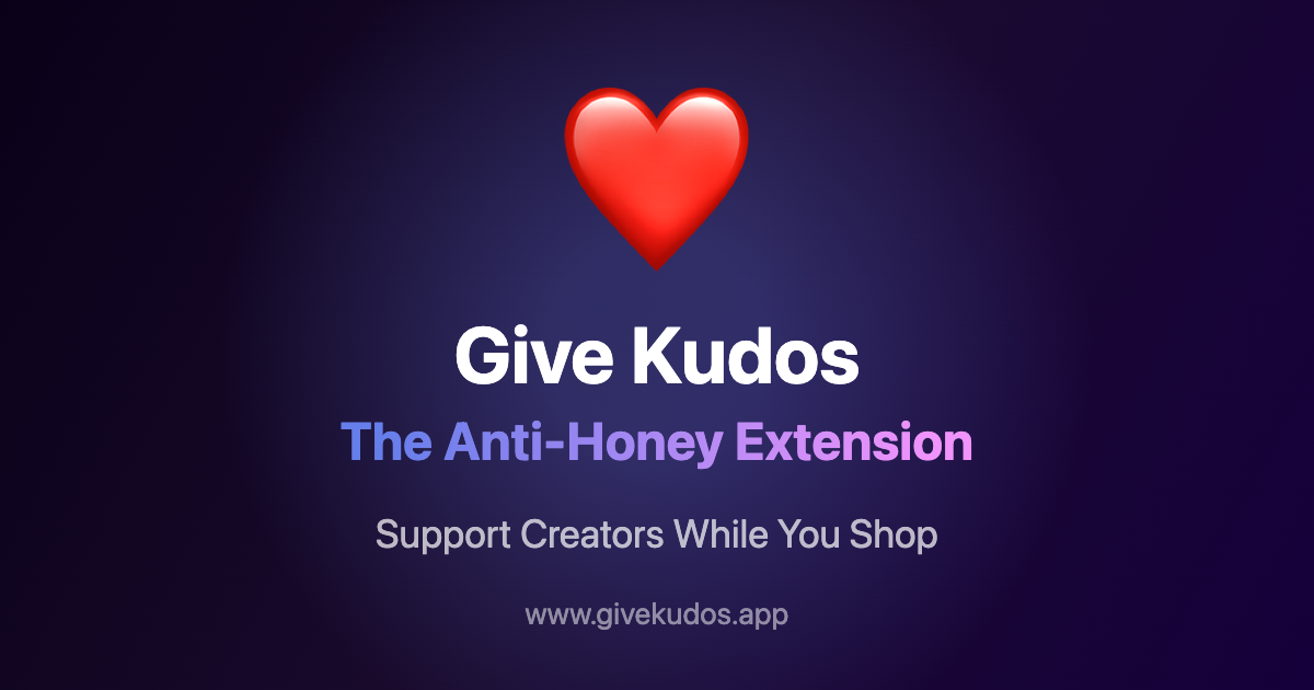 Give Kudos - The Anti-Honey Extension